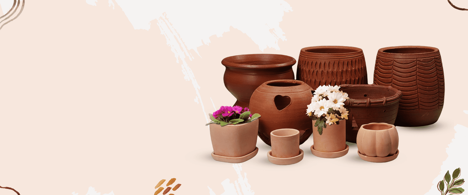 Mudkart - Cooking Clay Pots, Mud pots , Decorative Clay Pots